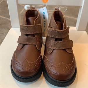 Carter's | Shoes | Carters Boys Dress Boots With Velcro Closure Size 7 ...
